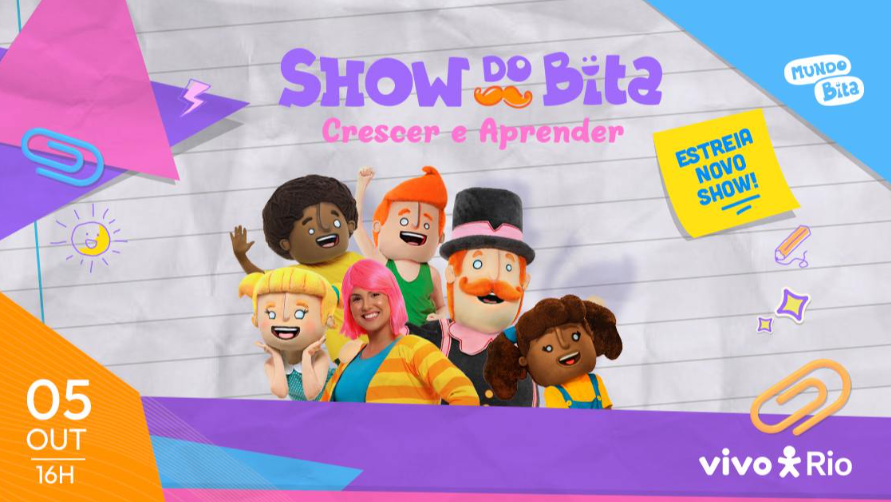 Show do Bita: Crescer e Aprender – vivo Rio *5 de outubro* | Roteirinho Carioca