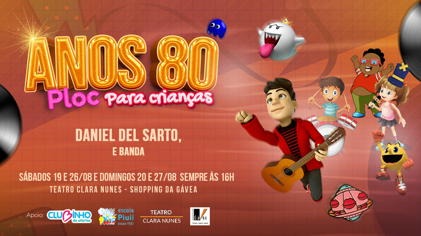 Anos 80: Ploc Para Crianças – Teatro Clara Nunes | Roteirinho Carioca